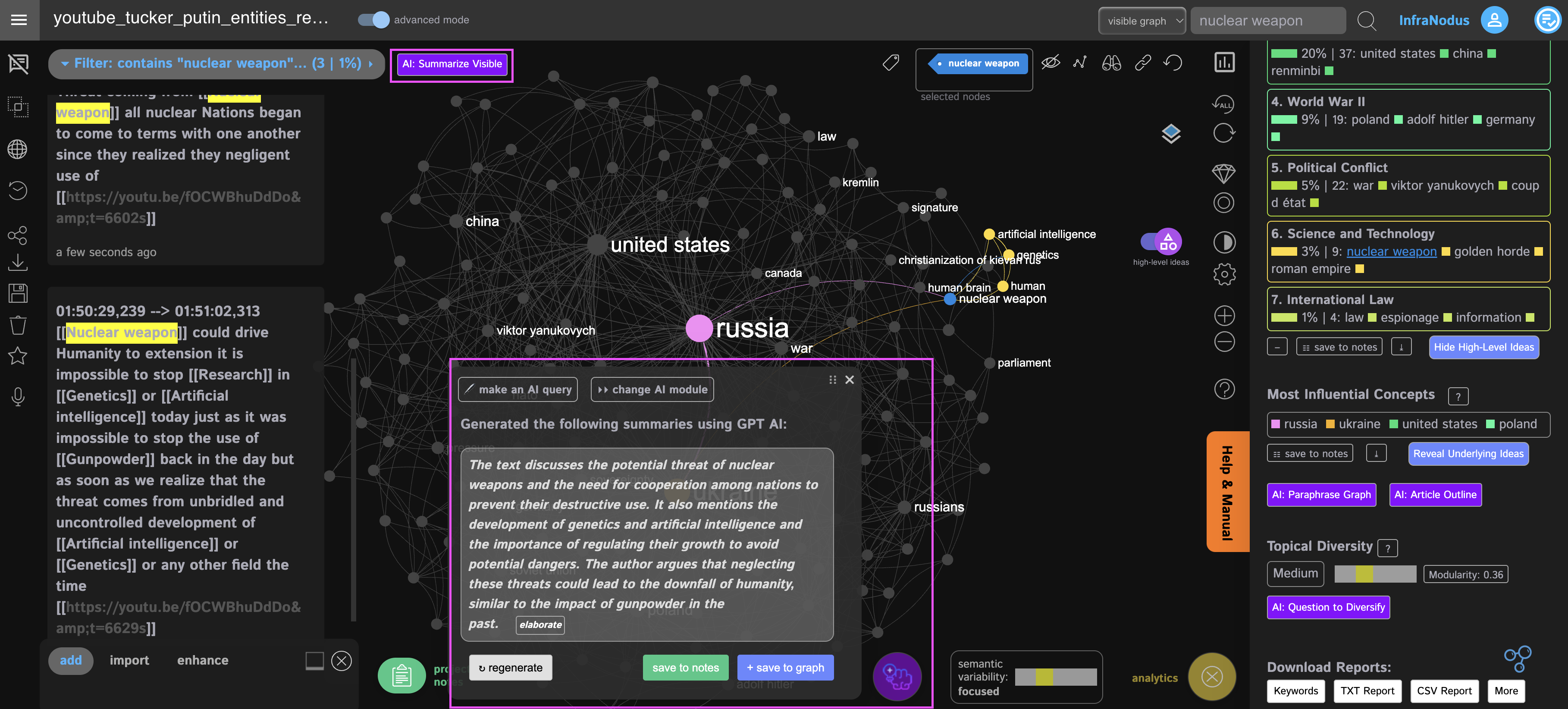 YouTube Visual Video Summary: Extract Insight from Interview ...